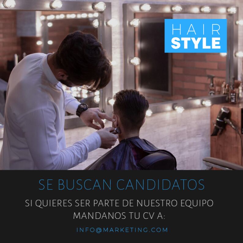 Crea diseños de se busca personal en un minuto