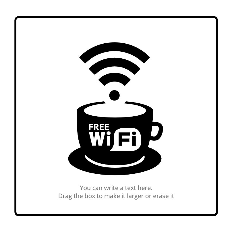 Free WiFi posters for printing