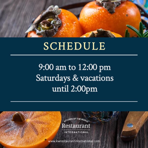 Opening hours templates online