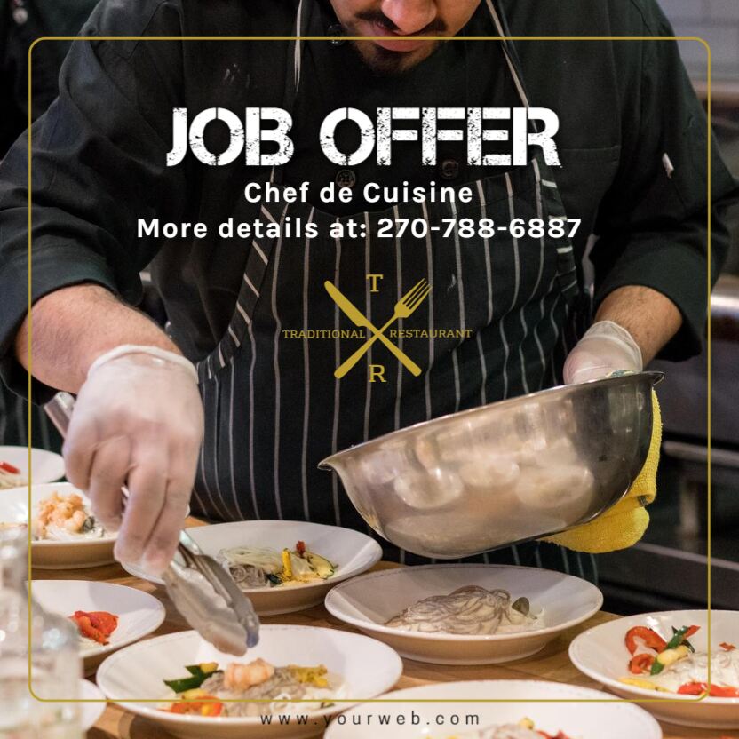 Crea diseños de se busca personal en un minuto