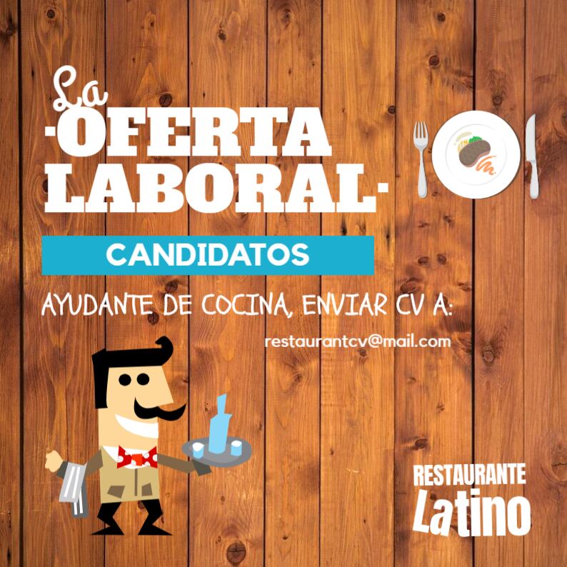 Crea diseños de se busca personal en un minuto