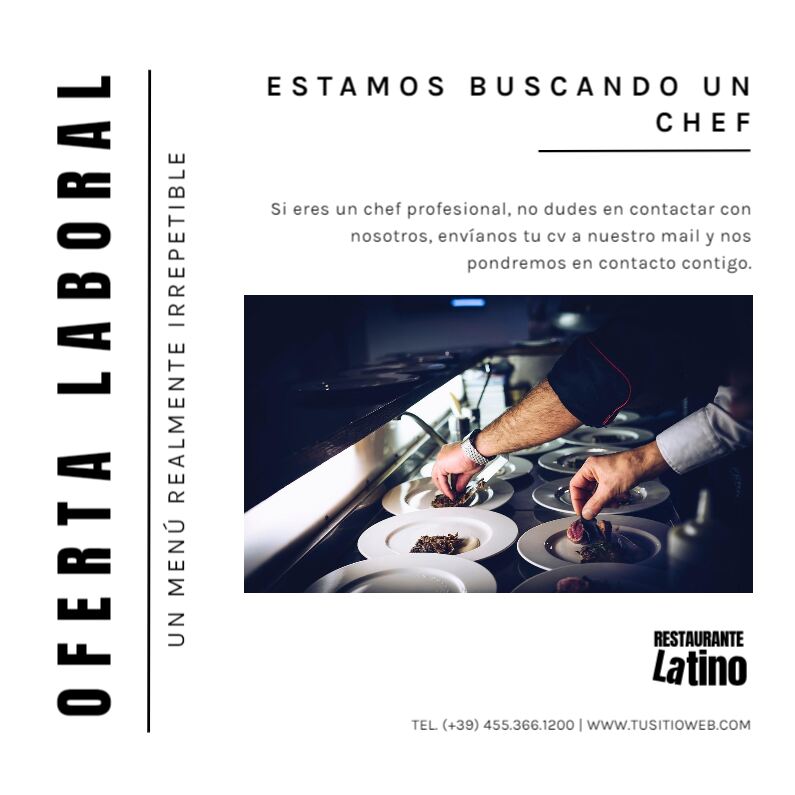 Crea diseños de se busca personal en un minuto