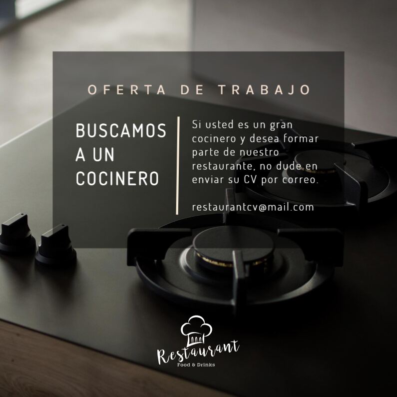 Crea diseños de se busca personal en un minuto