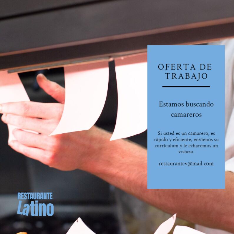 Crea diseños de se busca personal en un minuto