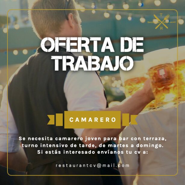 Crea diseños de se busca personal en un minuto