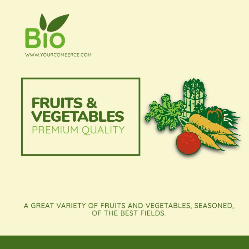 Marketing and designs for fruit and vegetable markets