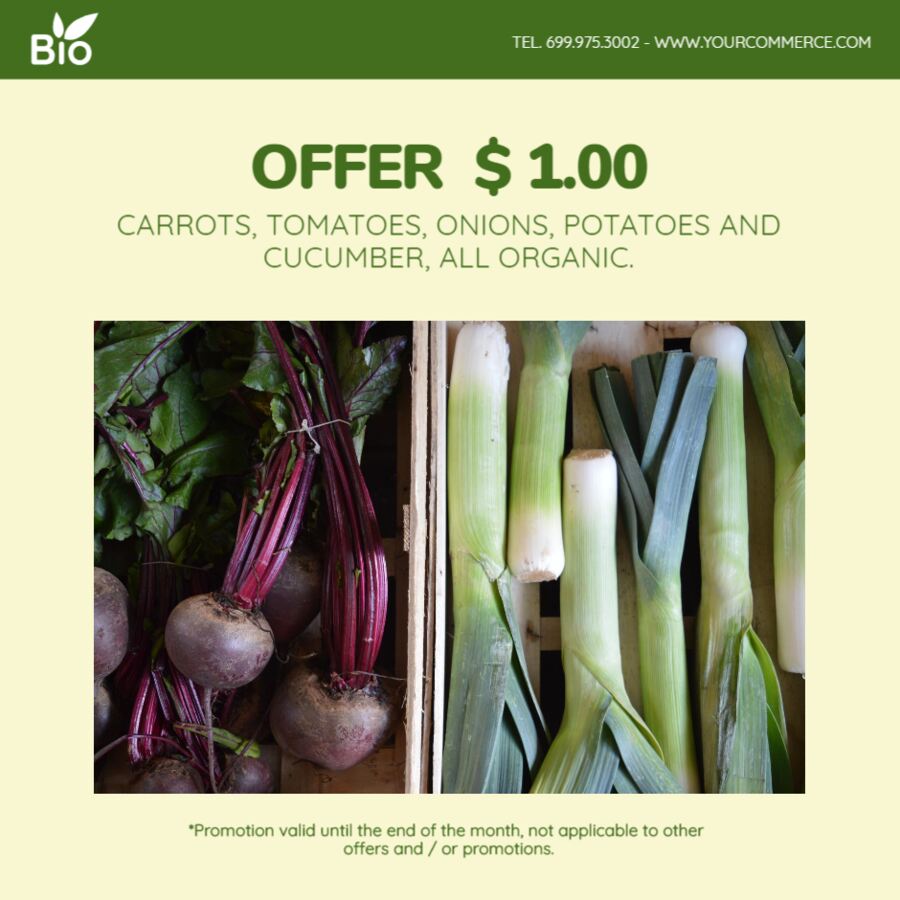 Marketing and designs for fruit and vegetable markets