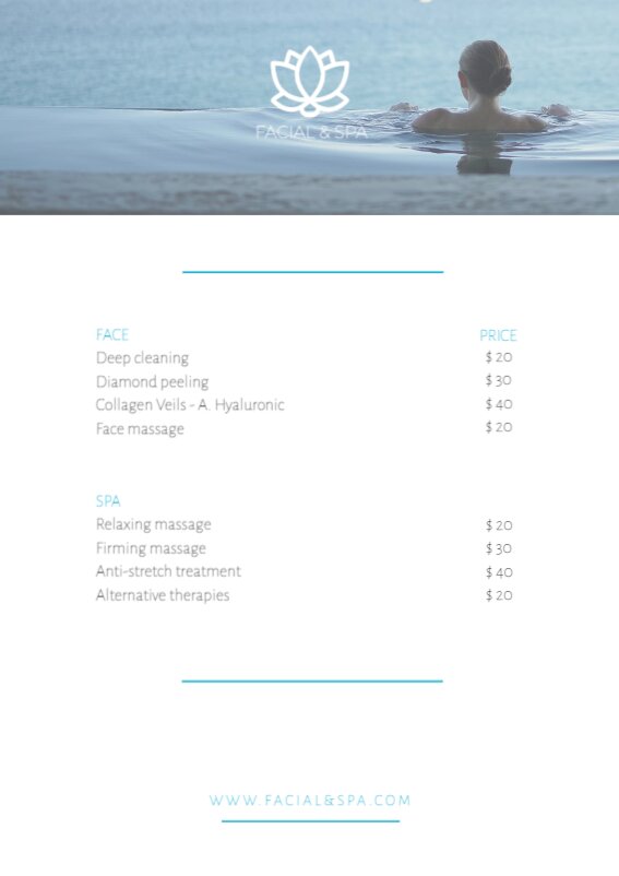 Price list templates