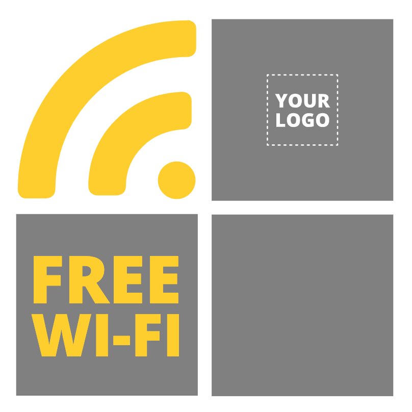 Free WiFi posters for printing