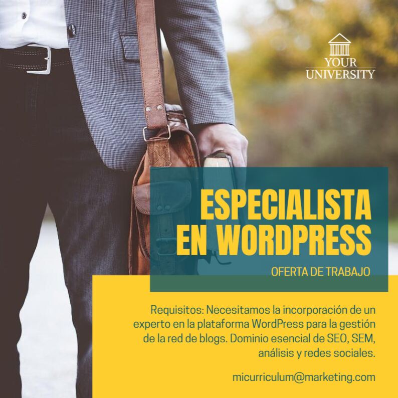 Crea diseños de se busca personal en un minuto