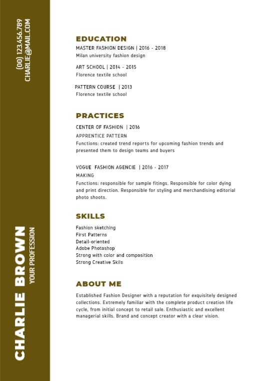 Free resume online editor