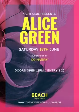 Free party poster templates