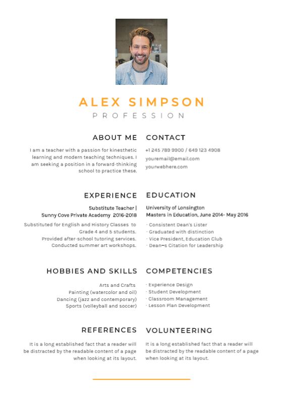 Free resume online editor