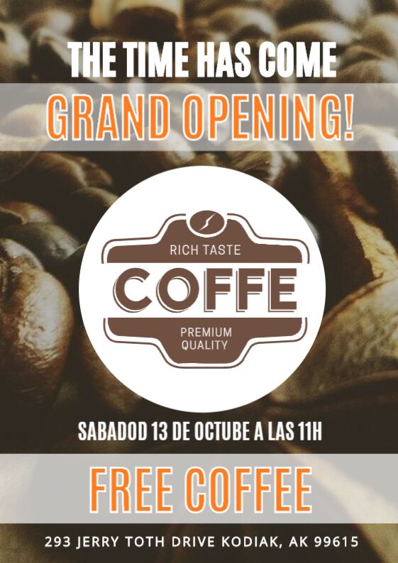 Online designs to promote the grand opening of a business