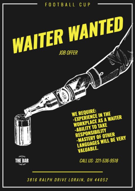 Create personal wanted designs in a minute