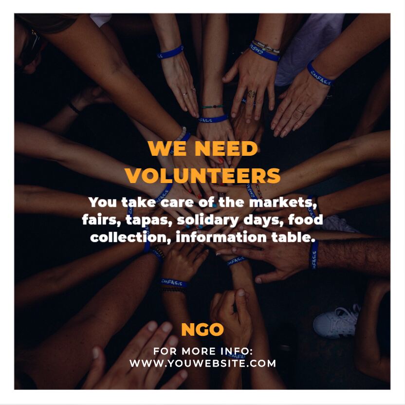 Free banners design for NGOs