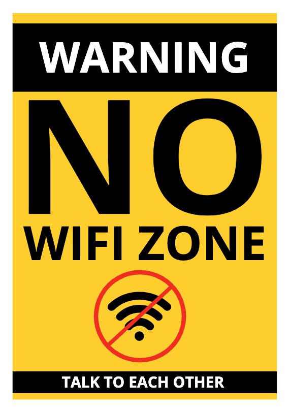 Free WiFi posters for printing