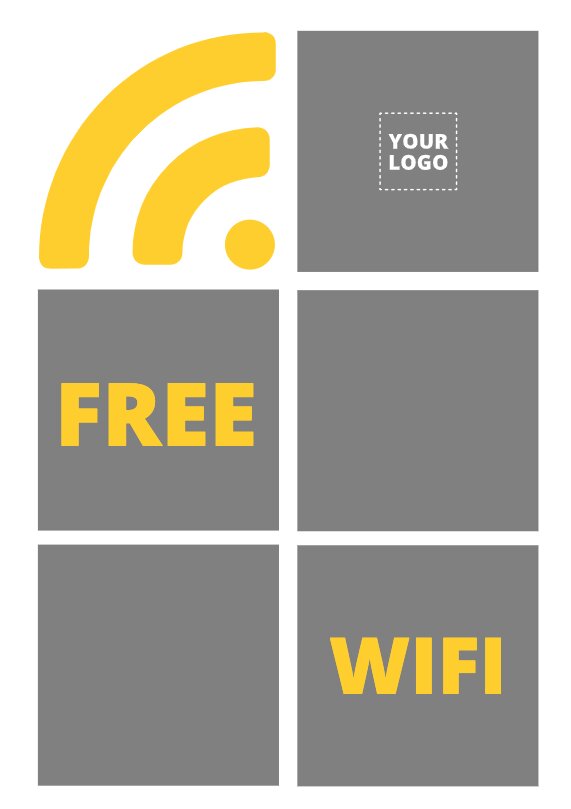 Free WiFi posters for printing
