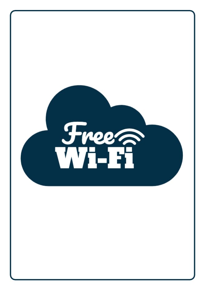 Free WiFi posters for printing