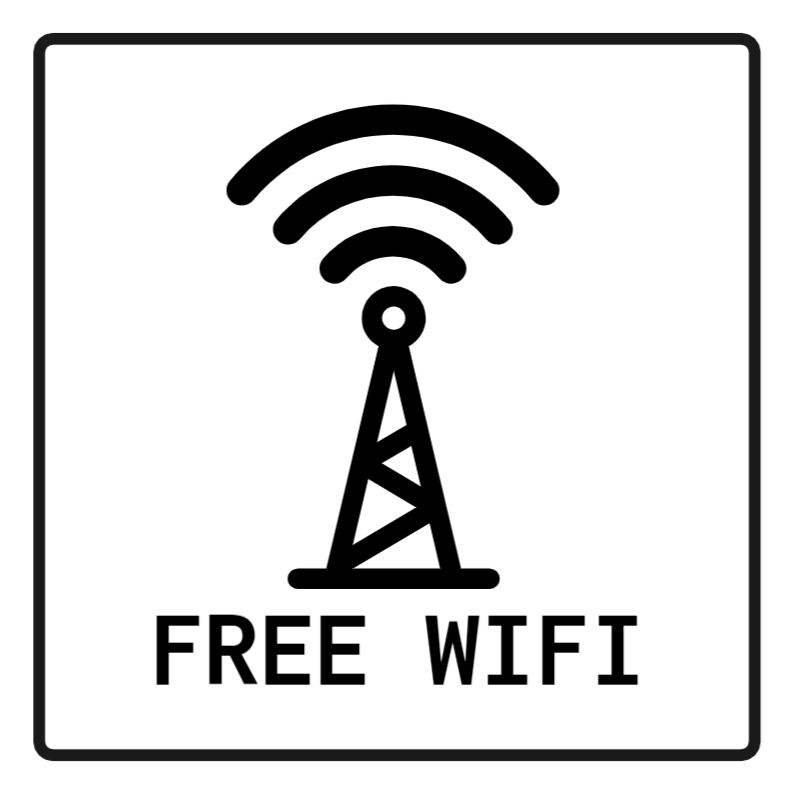 Free WiFi posters for printing