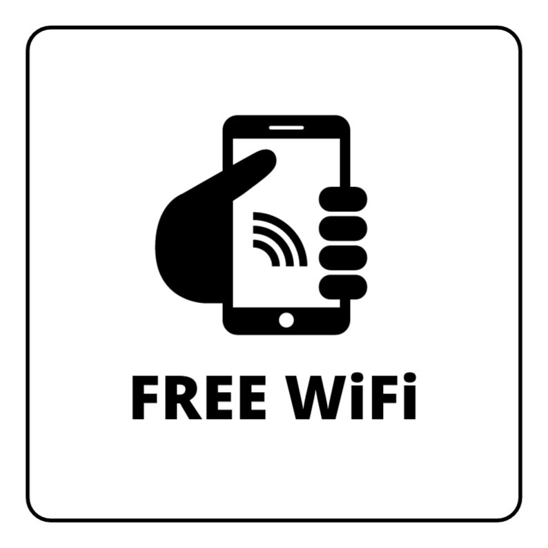 Free WiFi posters for printing