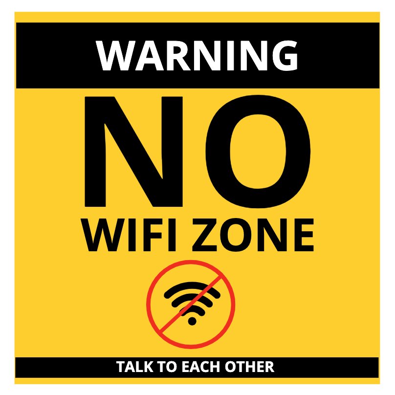 Free WiFi posters for printing