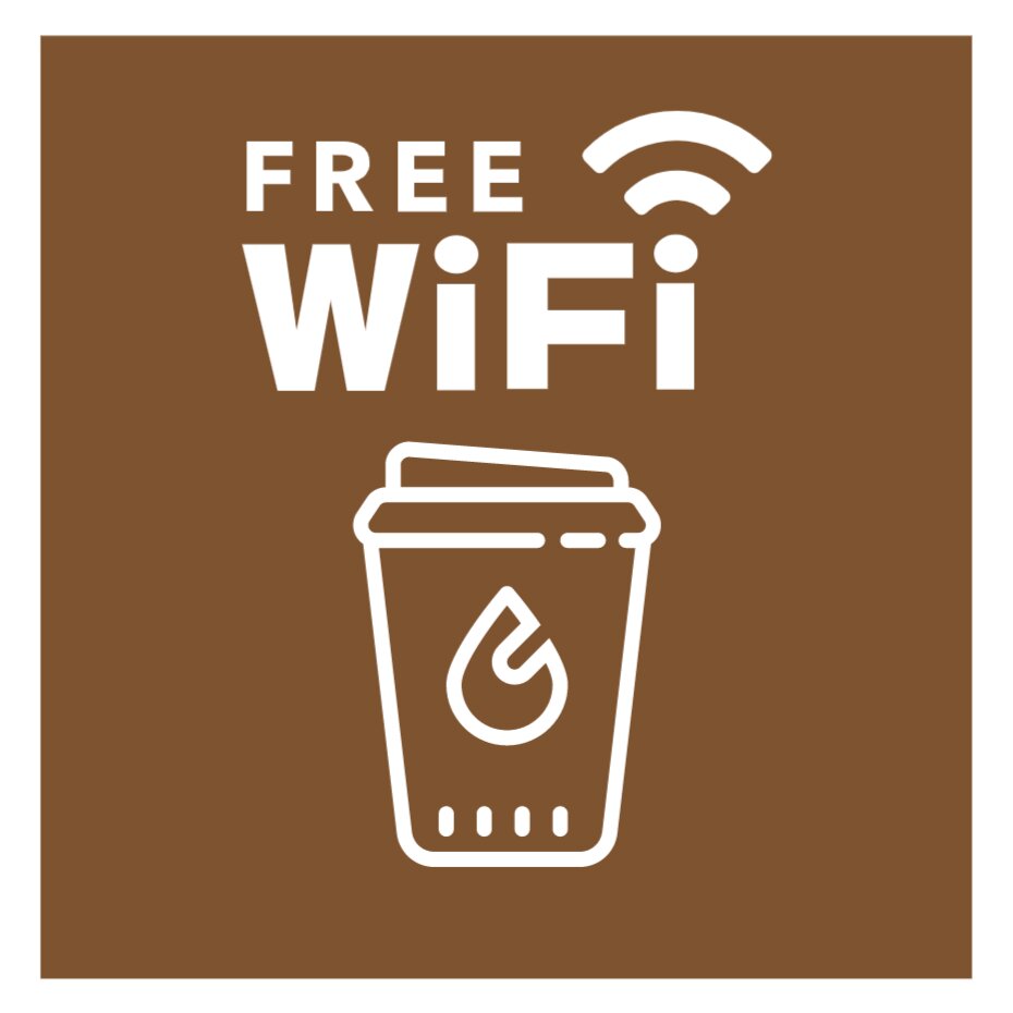 Free WiFi posters for printing