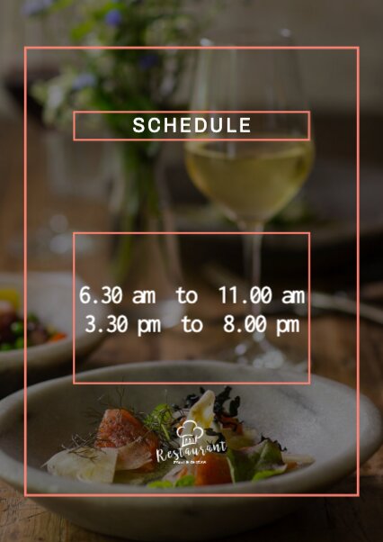 Opening hours templates online