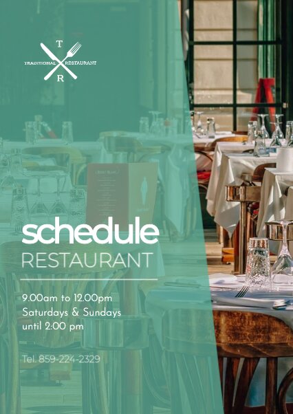 Opening hours templates online