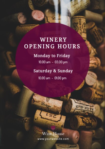 Opening hours templates online