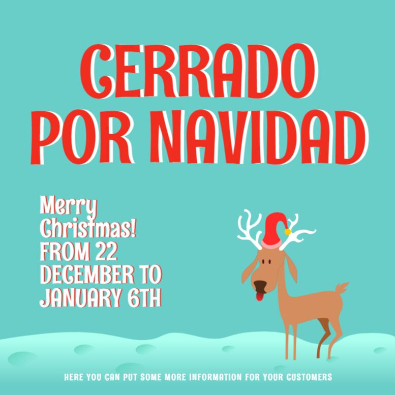 Plantillas de cerrado por vacaciones para imprimir