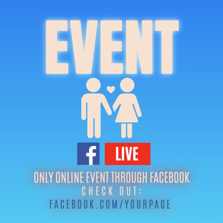 Live event templates for social networks