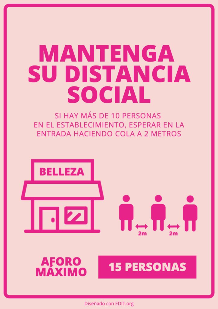 Carteles de aforo máximo para editar online