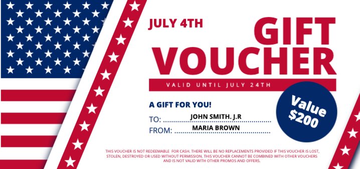 How to create a gift voucher online