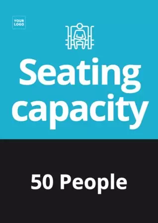 Maximum capacity posters and templates