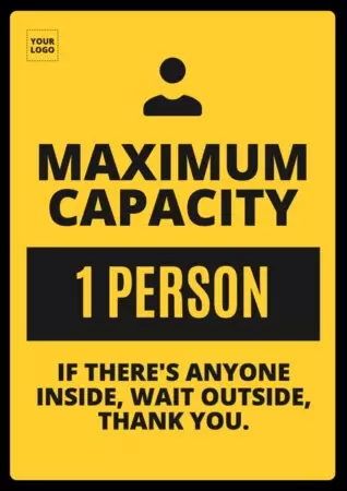 Maximum capacity posters and templates