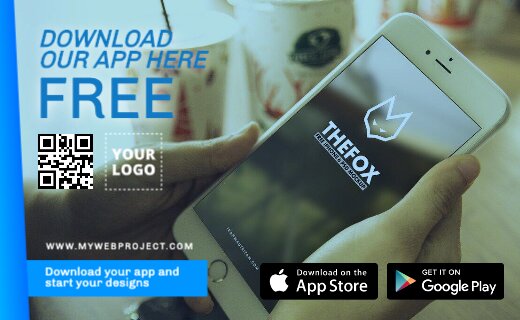 Editable designs to promote your App