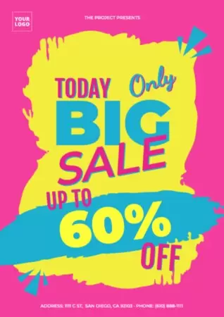 Editable Offer and Promotion Posters