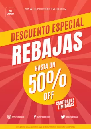 Carteles de ofertas para imprimir gratis
