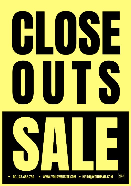 Closing and liquidation signs for your business