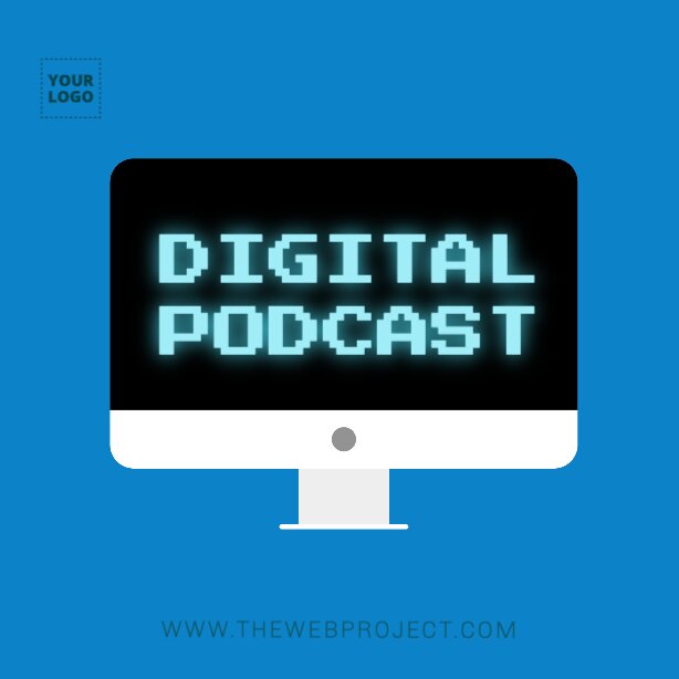 Podcast covers to edit online