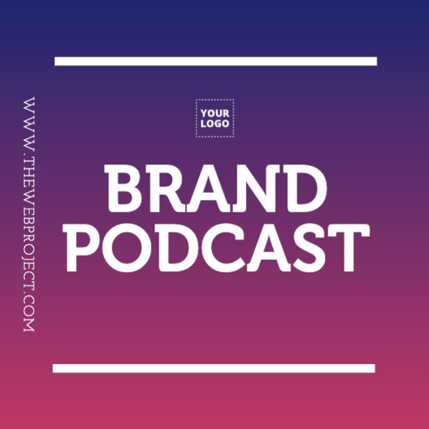 Podcast covers to edit online