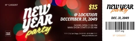 Modèles de billets modifiables en ligne