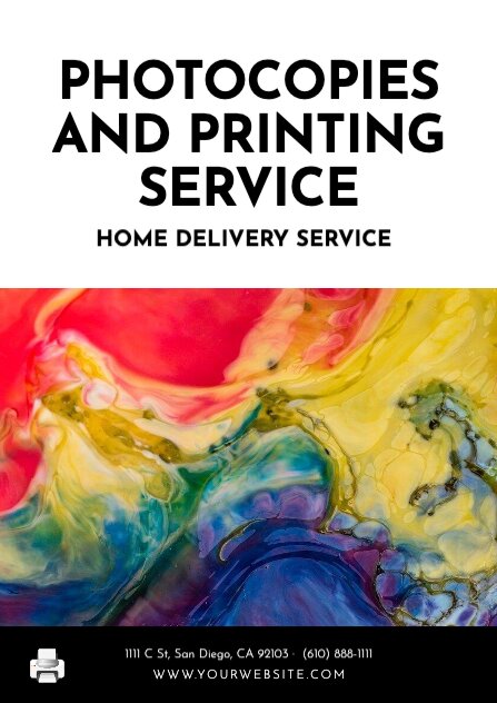 Create photocopy posters online (for printing)