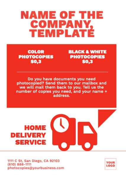 Create photocopy posters online (for printing)