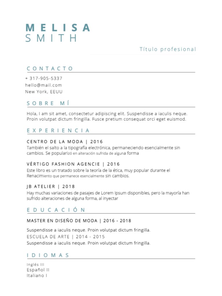 Cómo hacer un curriculum vitae sin experiencia