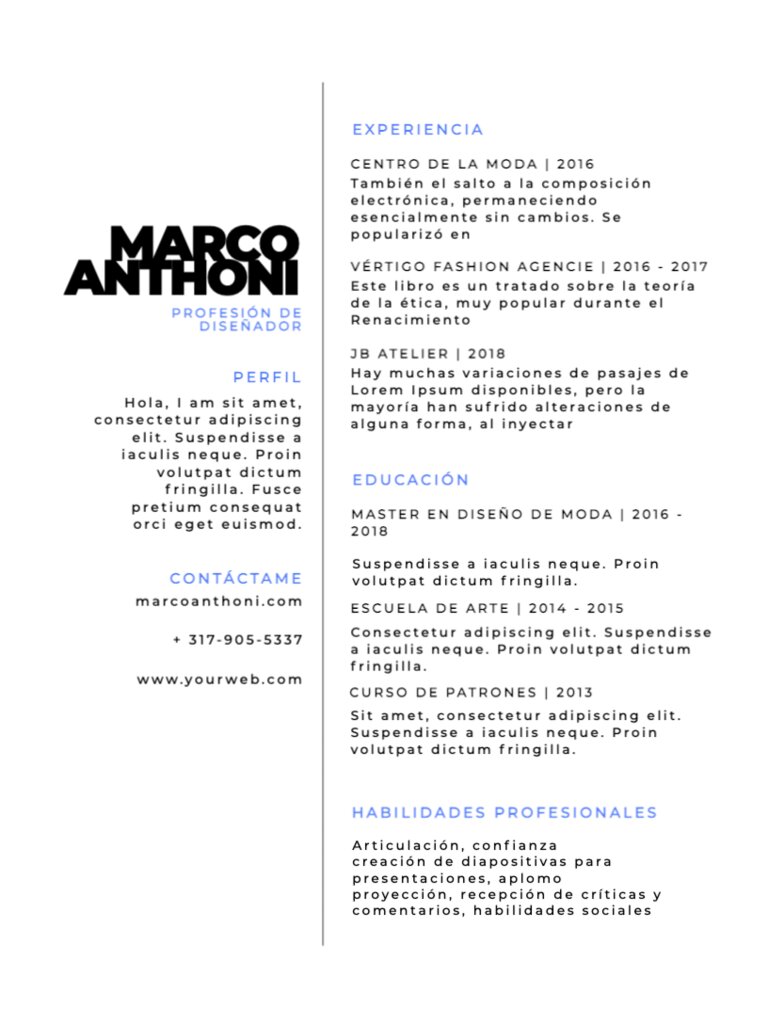 Cómo hacer un curriculum vitae sin experiencia