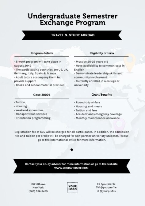 Designs to promote exchange programs