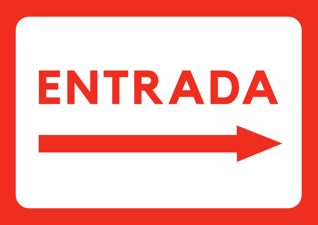 Carteles de entrada y salida personalizables online