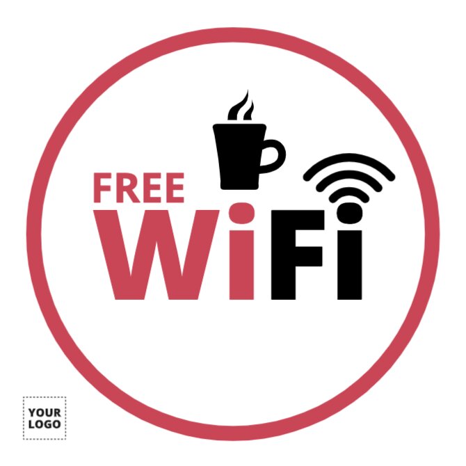 Free WiFi posters for printing